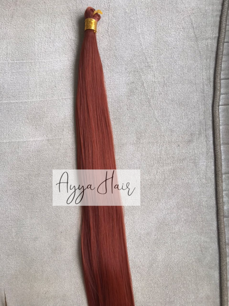 Bone Straight Braid Extension- Ginger Ruby – Ayya Hair