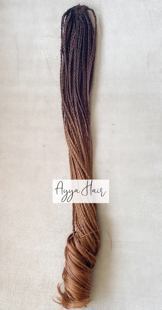 French Curls Crochet Braids- Chocolate Cinnamon Ombre – Ayya Hair