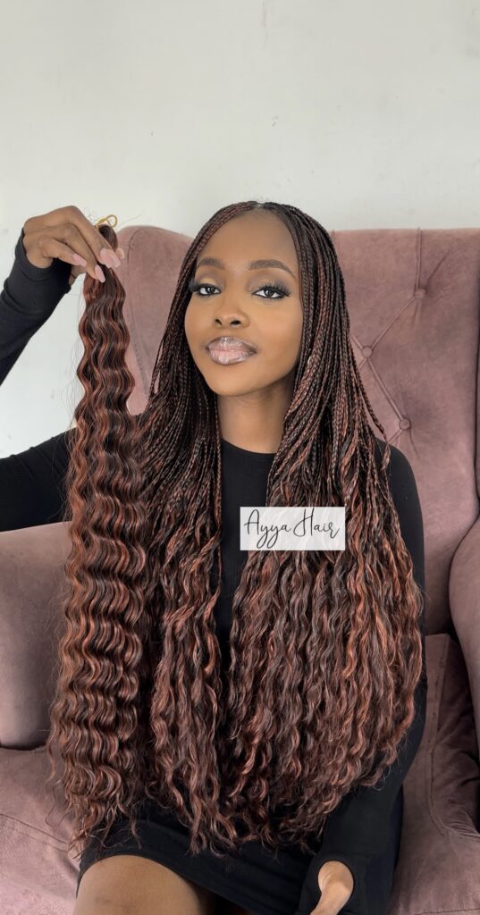 Deep Wave Braid Extension – Cocoa Ginger – Ayya Hair