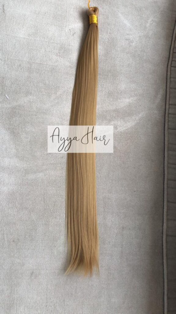 Bone Straight Braid Extension – Caramel – Ayya Hair